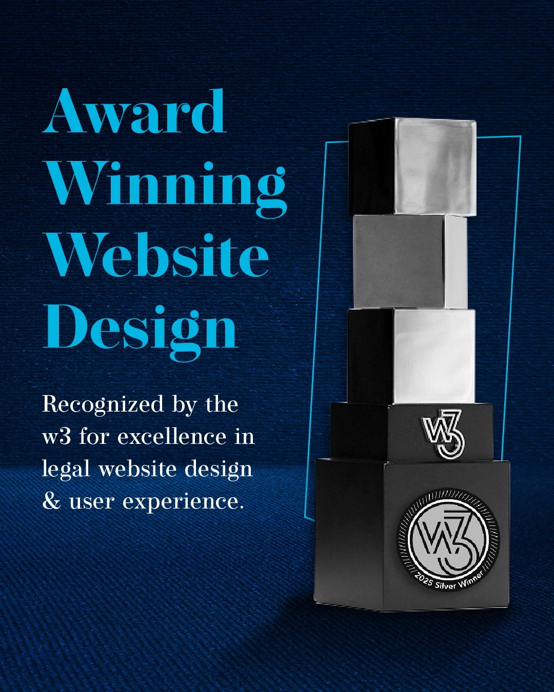 Hennessey Digital Wins w3 Award for Law Firm Website Design Excellence ...